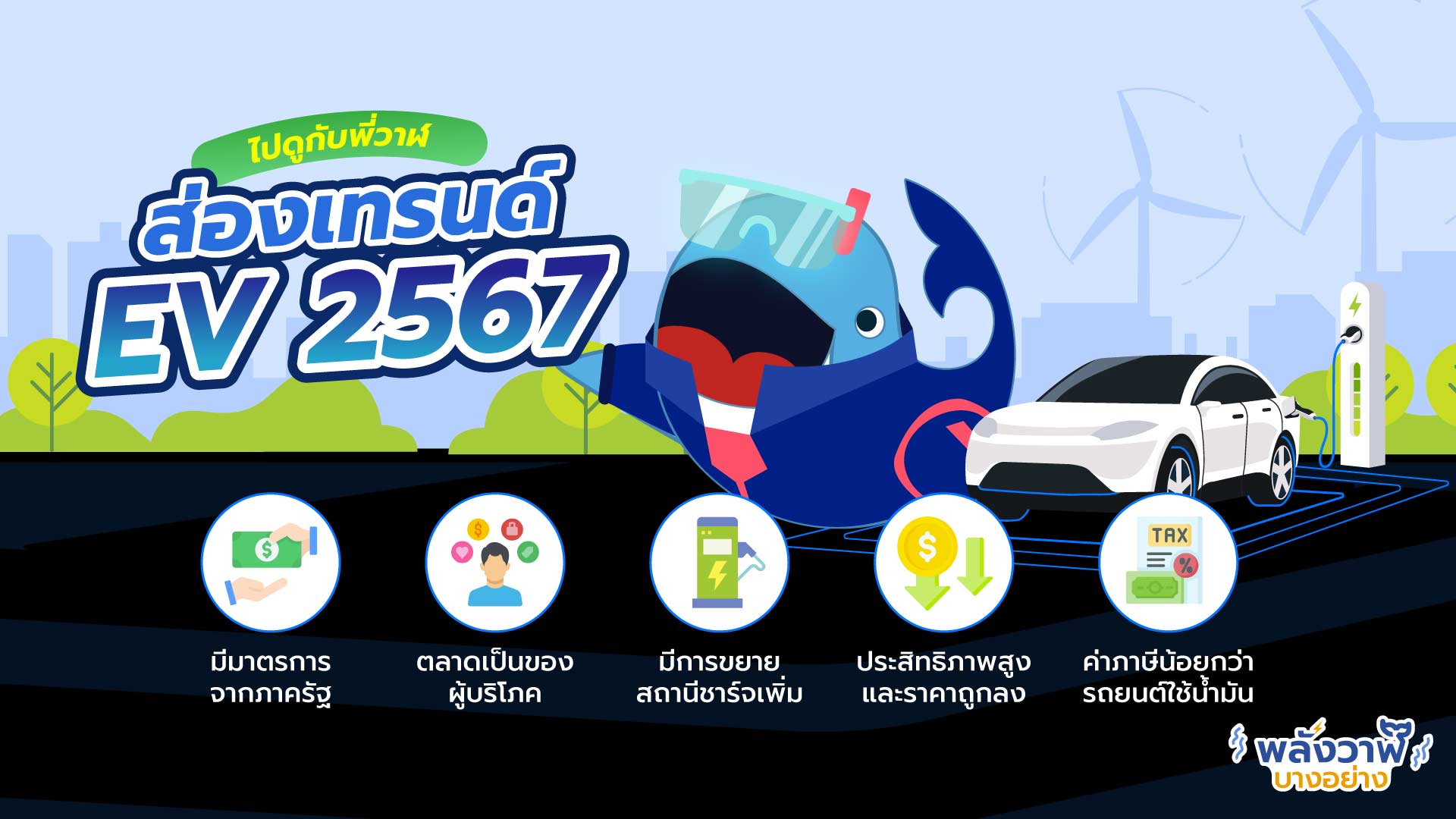 ไปดูกับพี่วาฬ ส่องเทรนด์ EV 2567 | Whale Energy Station