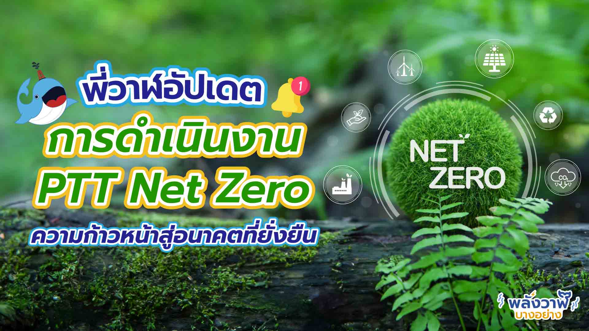 พี่วาฬอัปเดต การดำเนินงาน PTT Net Zero ความก้าวหน้าสู่อนาคตที่ยั่งยืน ...