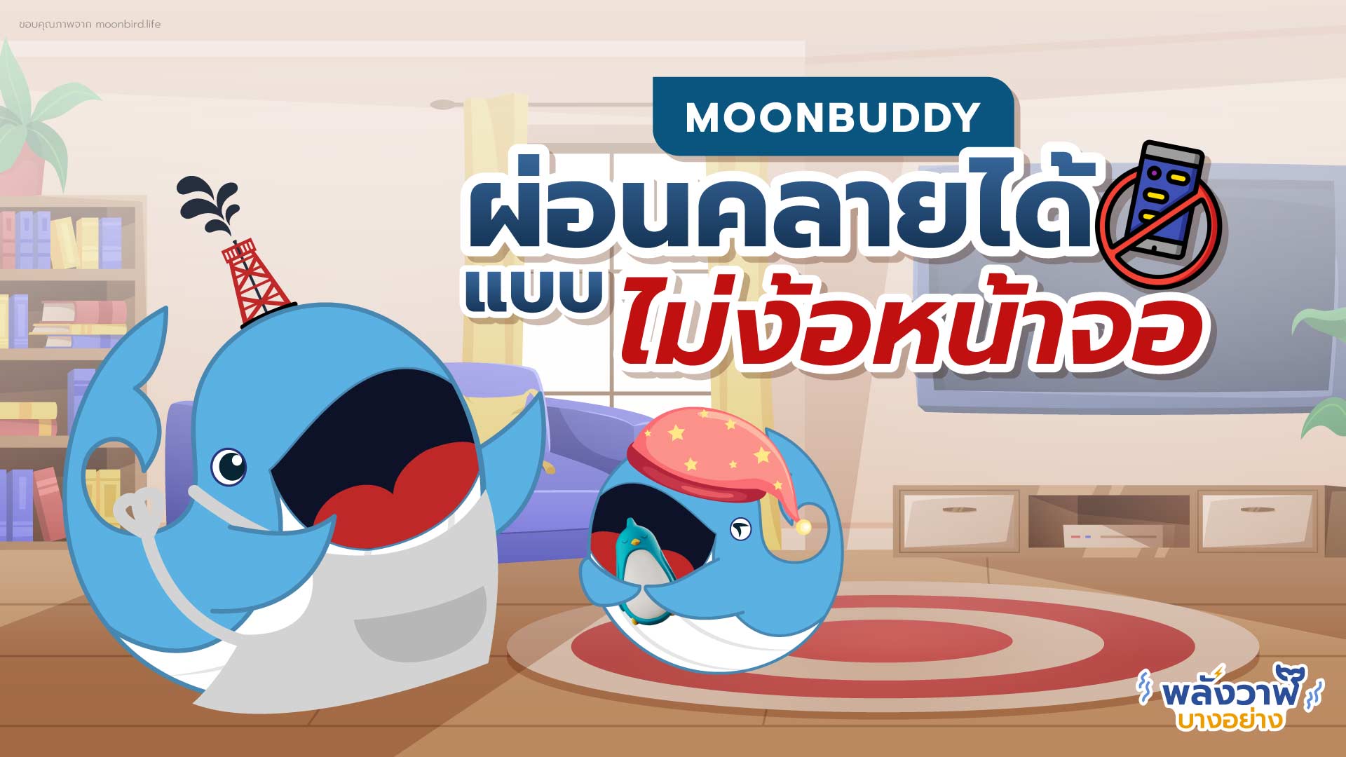 Moonbuddy ผ่อนคลายได้ แบบไม่ง้อหน้าจอ | Whale Energy Station